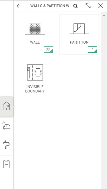 After creating your floor plan, go to the "Build" menu. Select the ...